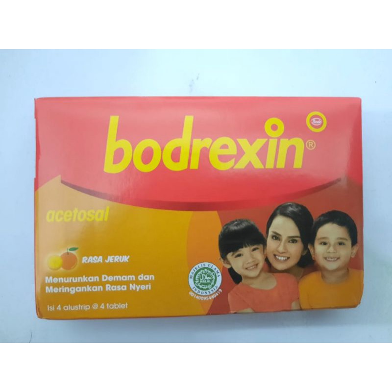 Jual BODREXIN ANAK TABLET RASA JERUK (1 BOX ISI 16 tablet) - obat DEMAM ...