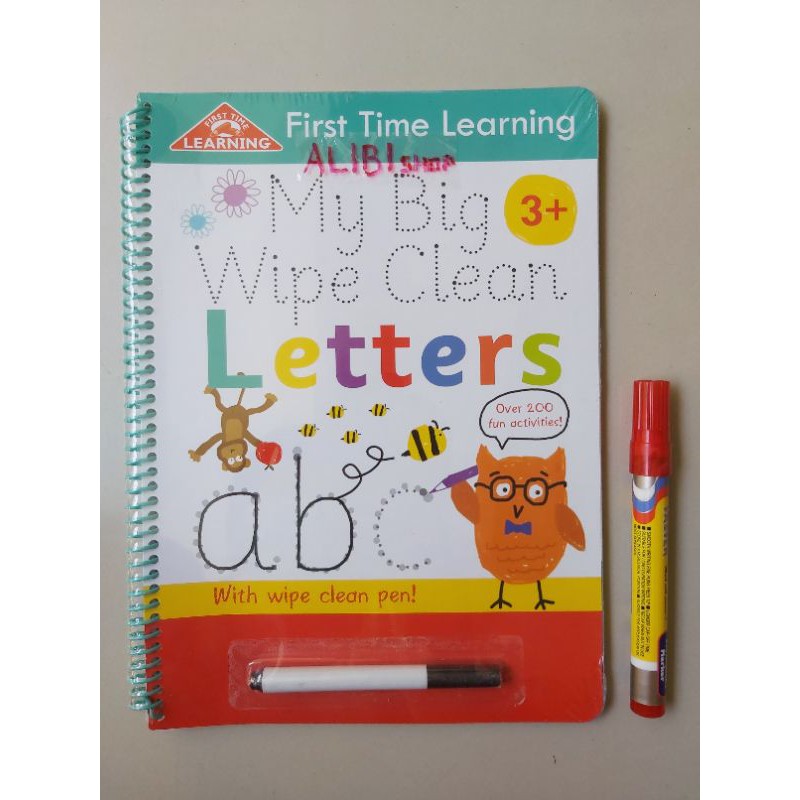 Jual My big wipe clean letters abc, first time learning | Shopee Indonesia