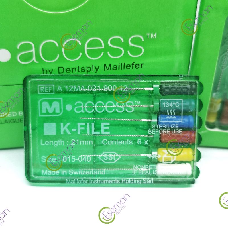 Jual Dentsply M-Access K-File 21mm 08 10 15-40 45-80 Jarum Endo KFile ...