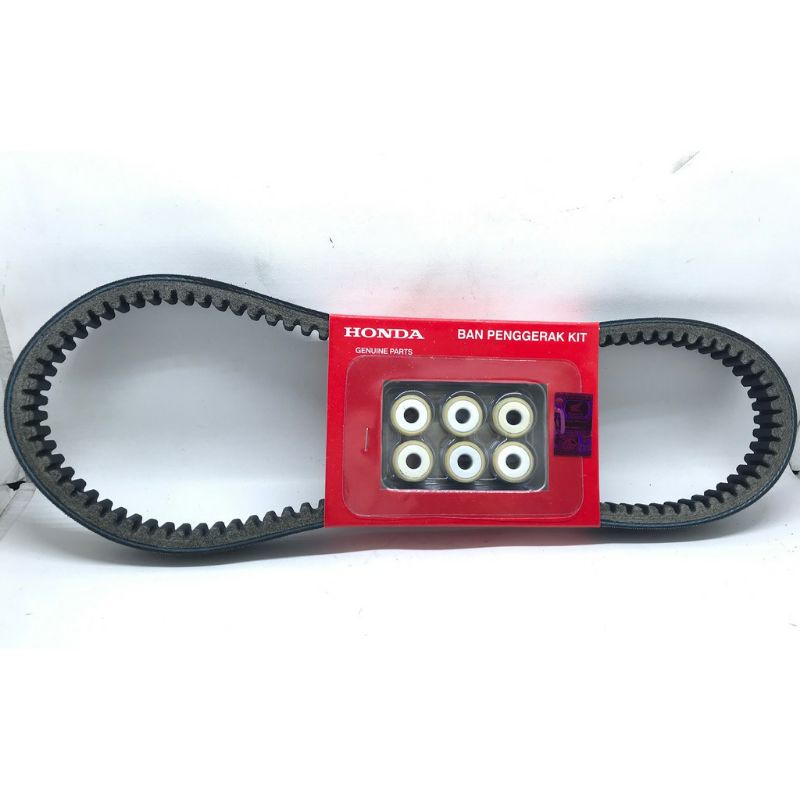 Jual VANBELT/ VANBEL / FANBEL/V-BELT SET + ROLLER MOTOR HONDA BEAT POP/HONDA BEAT ESP | Shopee ...