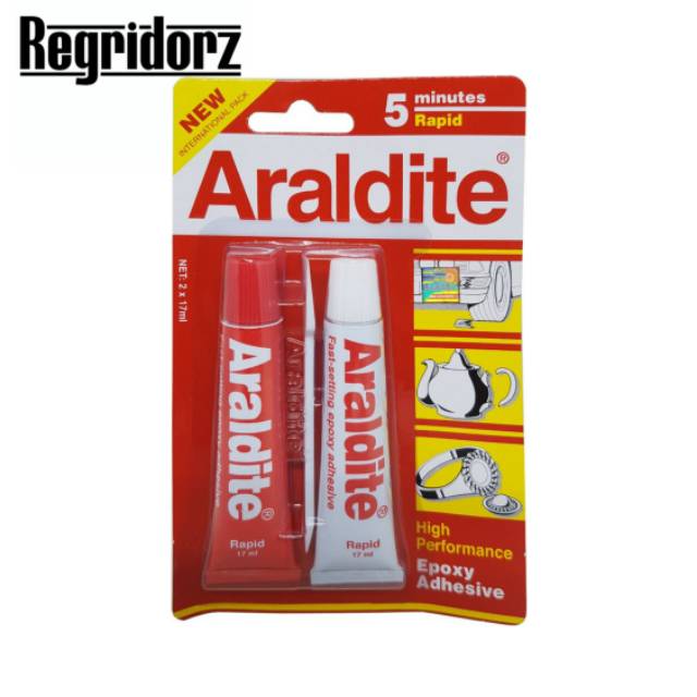 Jual ARALDITE LEM BESI ARALDIT ARALDITE MERAH RED EPOXY RAPID 5 MENIT ...