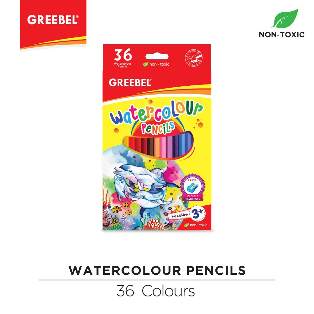Jual GREEBEL 8036 WATER COLOUR PENCIL ( HEX 36 WARNA ) | Shopee Indonesia