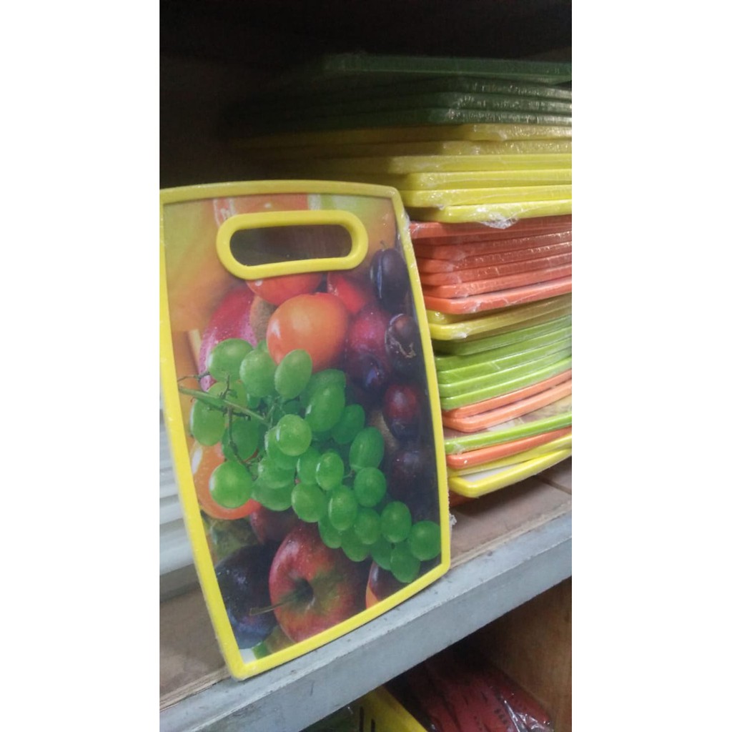 Jual Talenan Motif Buah dan Sayur Alas Plastik Tebal Ukuran 20 x 30 cm ...