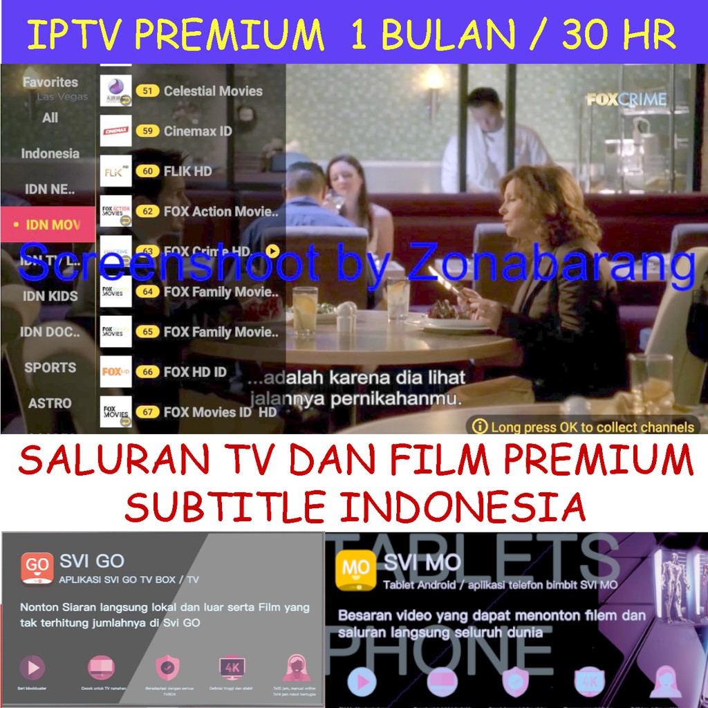 Jual IPTV SVICLOUD SVI Go / Mo 1 Bulan Langganan Channel TV Film Premium | Shopee Indonesia