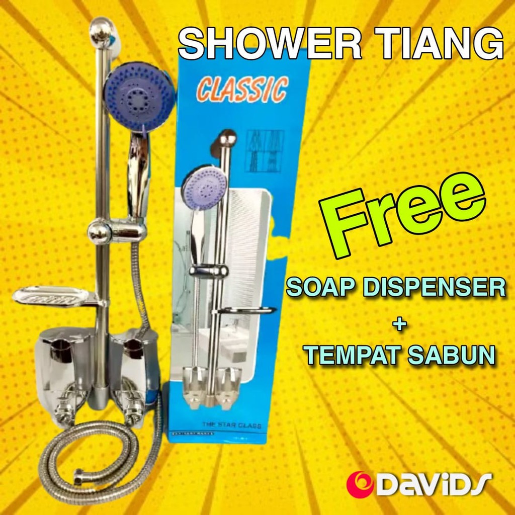 Jual Shower Tiang Tembok Dinding Set / Tiang shower | Shopee Indonesia