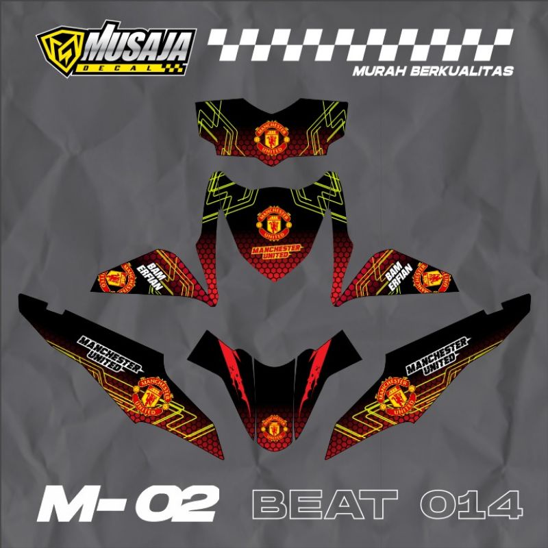 Jual Decal Beat 2014 full body - decal beat motif Manchester United MU ...