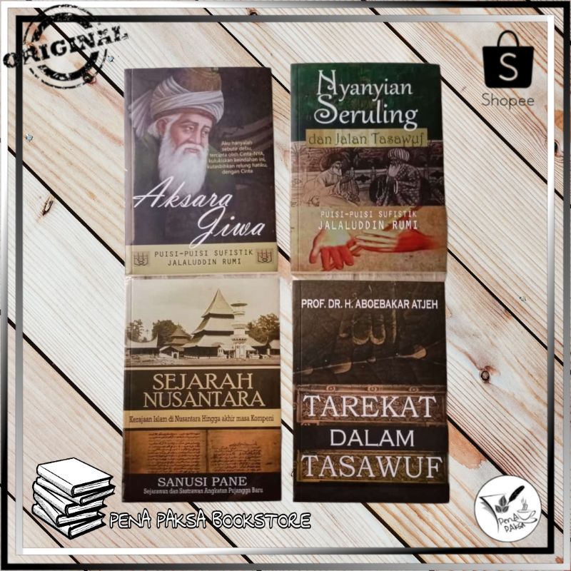 Jual Paket Buku Buku Tasawuf Aksara Jiwa Rumi Nyanyian Seruling