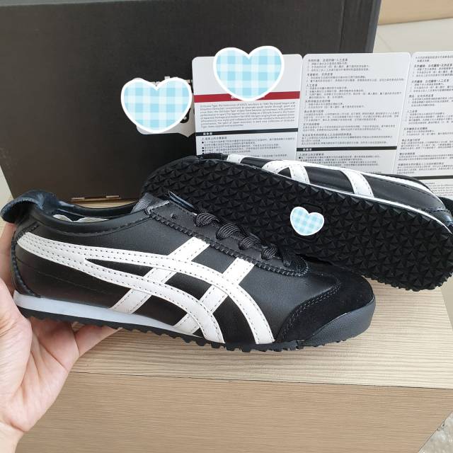 Jual Sepatu Jepang Neww Black White Leather | Shopee Indonesia