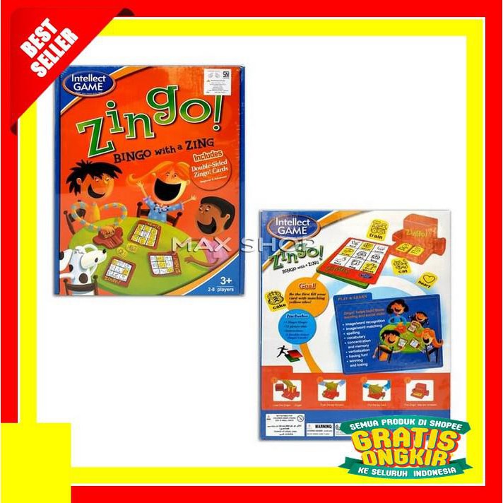 Jual ZINGO GAME - MAINAN EDUKASI BOARD GAME KELUARGA - BINGO WITH A ...