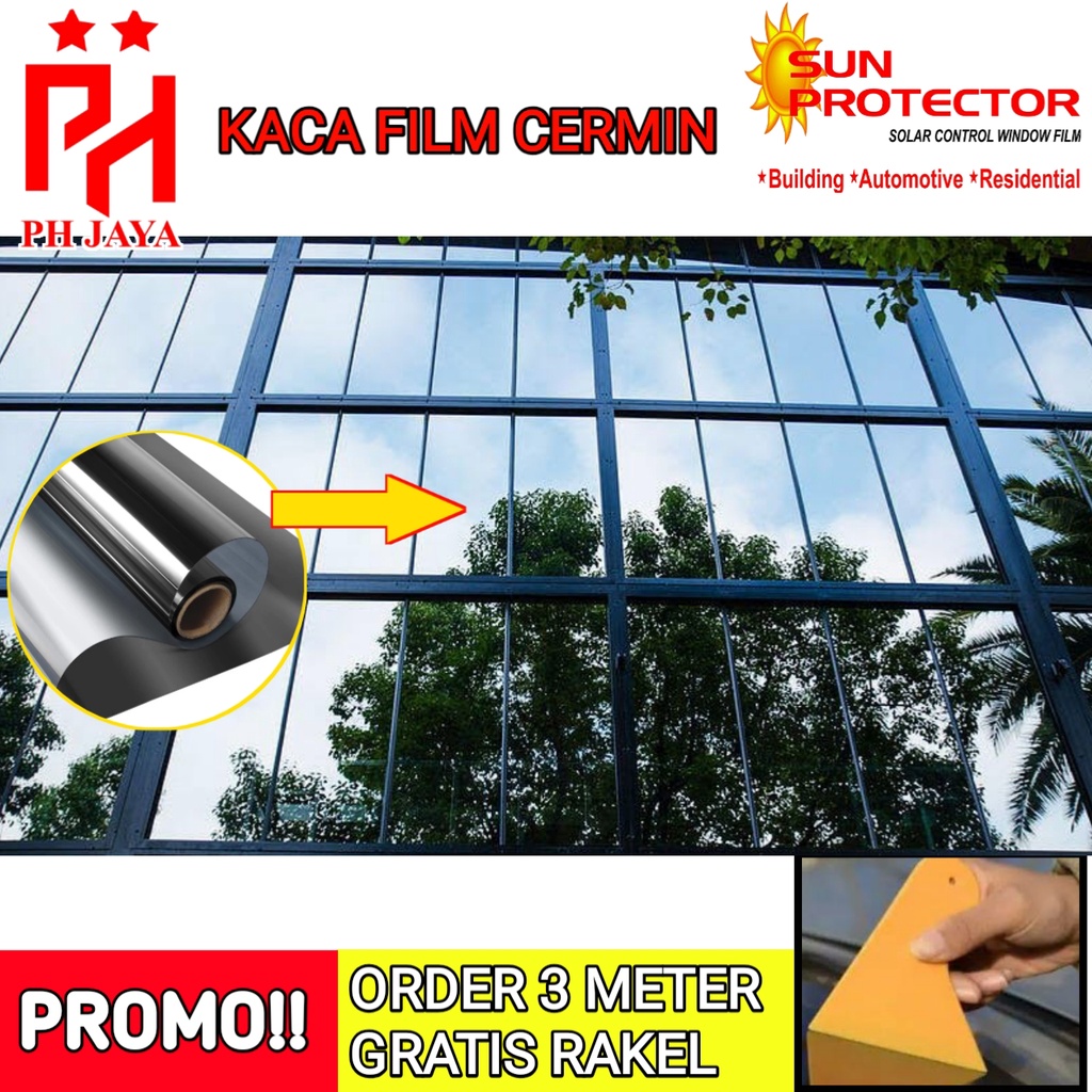 Jual Kaca Film One Way Silver untuk Jendela Rumah Tolak Panas | Shopee ...