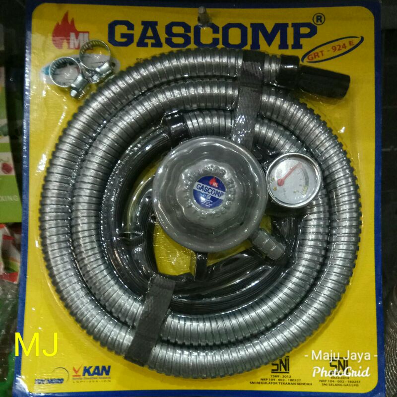 Jual SELANG GAS + REGULATOR GAS COMP GRT 924 E | Shopee Indonesia