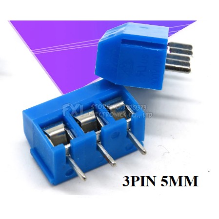 Jual Terminal Blok PCB Block SCREW 3 PIN 5mm KF301-3P BIRU konektor ...