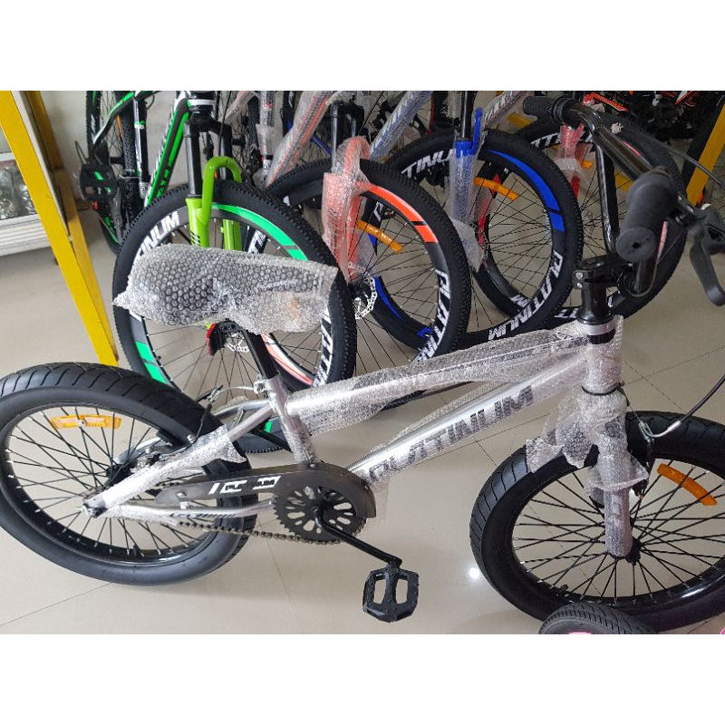 Jual Sepeda BMX 20 inch PLATINUM BAN JUMBO 3.0 ( Warna Silver ...