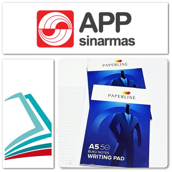 Jual 1 Pack isi 5 Block Note Buku Notes A5 50 Lembar Paperline | Shopee ...