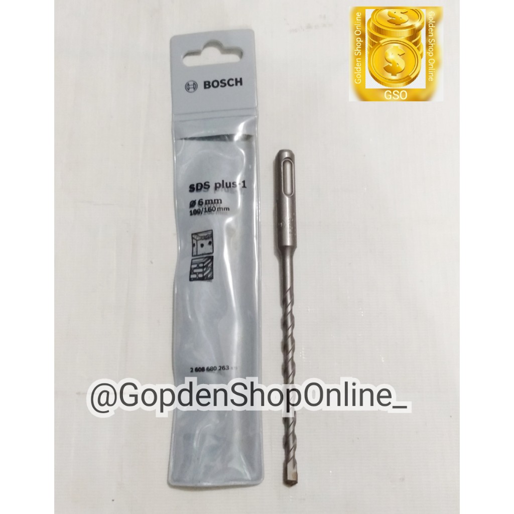 Jual Mata Bor Beton SDS Plus-1 Bosch 6X160mm | Shopee Indonesia
