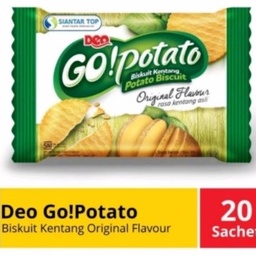 Jual Biskuit Kentang Go Potato Rasa Original 20x10 gram | Shopee Indonesia