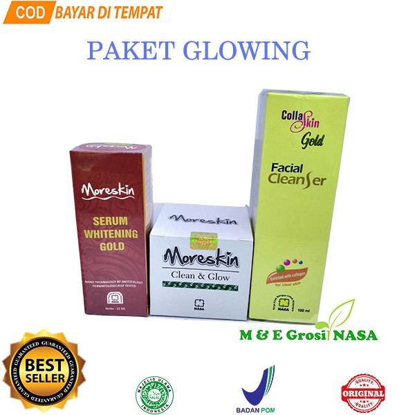Jual PAKET GLOWING 3 (COFC, GLOW, SERGOLD) | Shopee Indonesia
