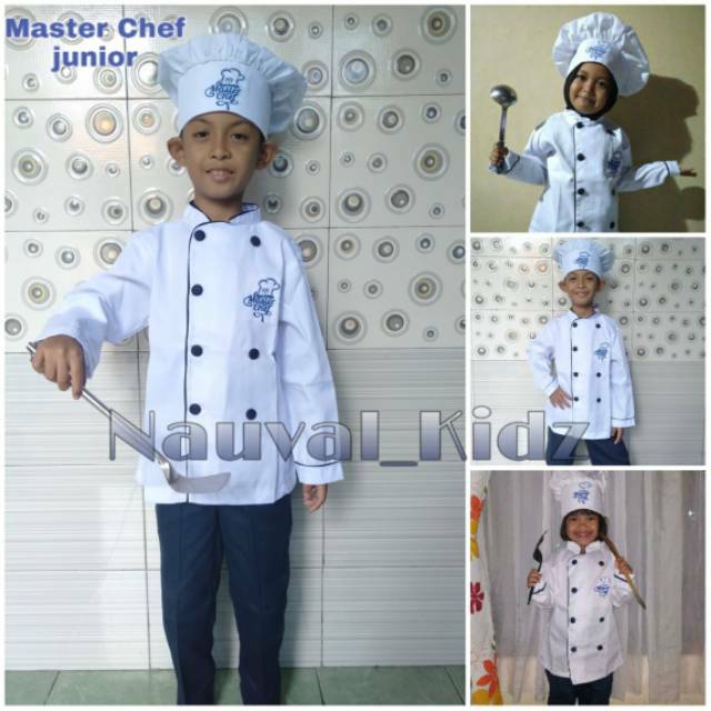 Jual Baju kostum anak profesi koki cilik / Master Chef Junior / Terhitz ...