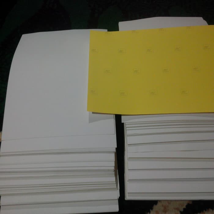 Jual Kertas Stiker A4 Bahan Cromo (20 lembar) | Shopee Indonesia