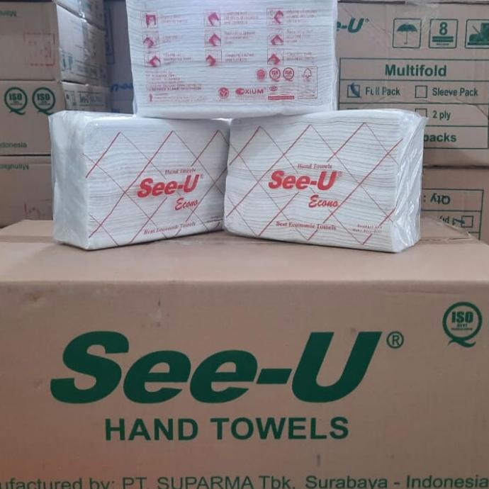 Jual Tissue Tisu See-U See U Hand Towel Econo Red 150 Sheet Dus Isi 20 ...