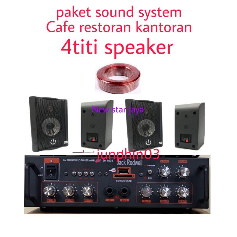 Jual paket sound cafe restoran kantor dll | Shopee Indonesia