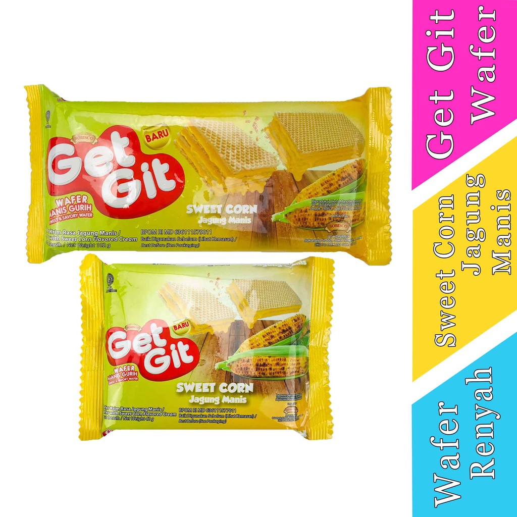 Jual Wafer Renyah - Wafer Get Git - Wafer Sweet Corn -Rasa Jagung Manis ...
