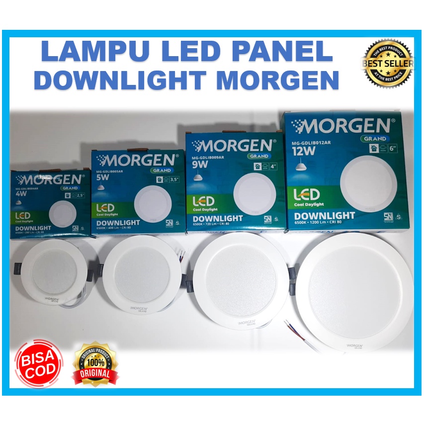 Jual Lampu Led Panel Morgen (Model Bulat) Lampu Led Downlight | Shopee ...