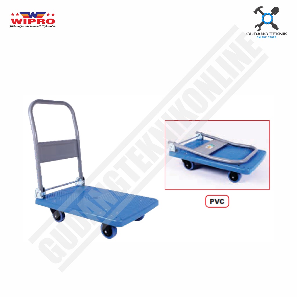 Jual Hand Truck Lipat PVC 200 KG WIPRO HTL-PVC200 / Hand Trolley PVC ...