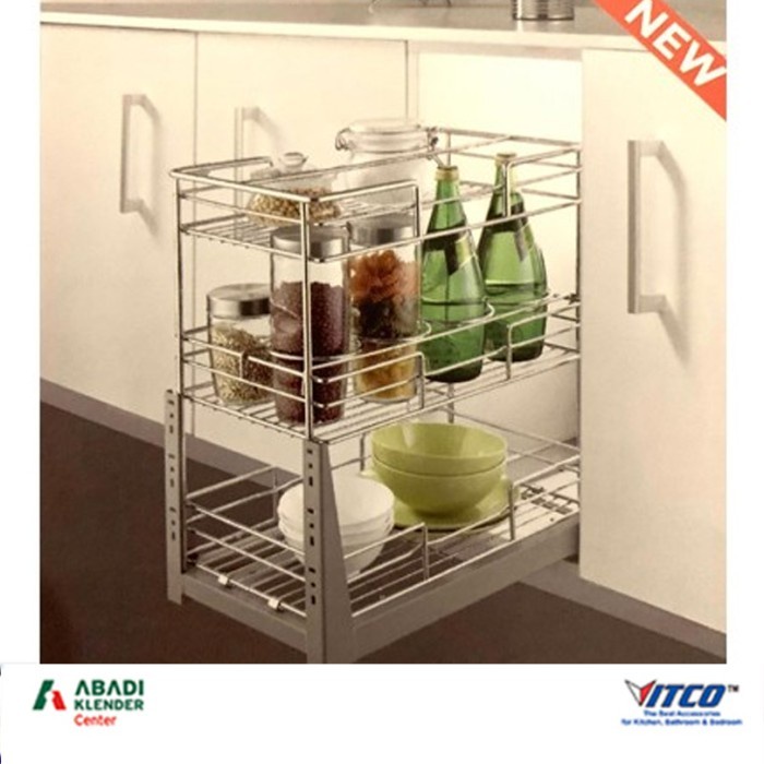 Jual Rak Botol - Rak / 3 Shelf Bottle Rack W/Front Bracket Xc29022F2 ...