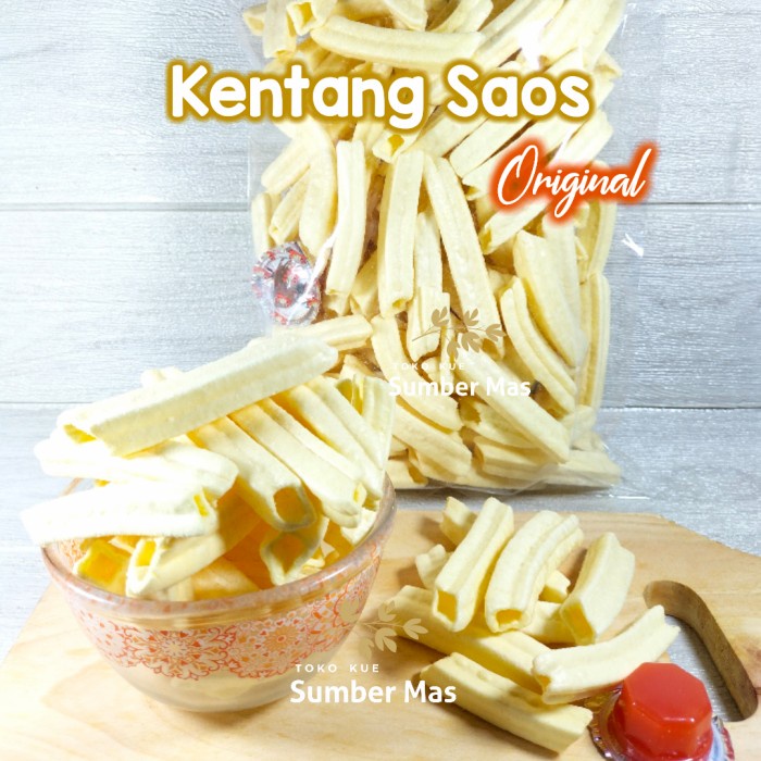 Jual KENTANG SAOS / KENTANG SAUS / POTATO / CAMILAN KILOAN 250 GR - 100 ...