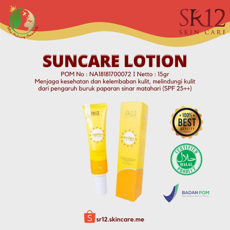 Jual SUNCARE/ SUNBLOCK SR12 aman digunakan IBU HAMIL/IBU MENYUSUI/ANAK ...