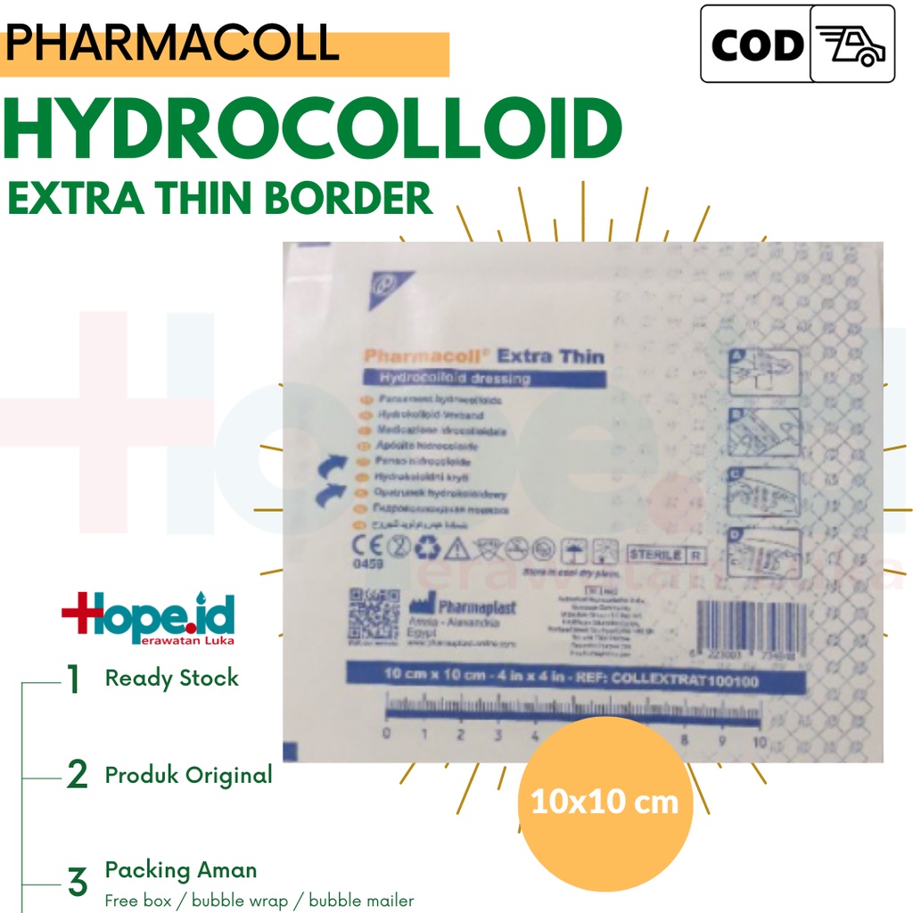 Jual Hydrocolloid Pharmacoll 10 cm x 10 cm Extra Thin | Lebih Hemat ...