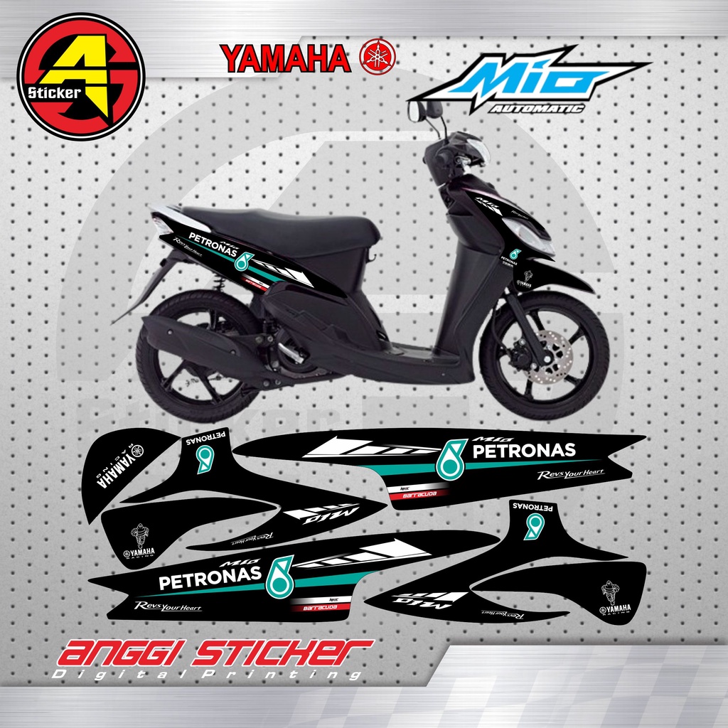 Jual STRIPING STIKER MOTOR YAMAHA MIO SPORTY SMILE PETRONAS / STRIPING ...