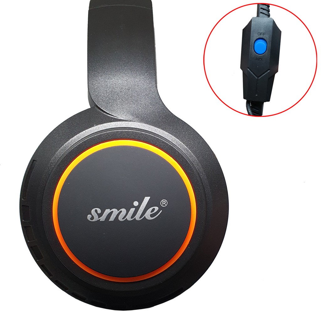 Jual Smile Headphone Bando Gamer Panjang Kabel 2 Meter Headset Gaming ...