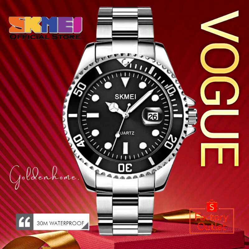 Jual SKMEI 1779 Jam Tangan Pria SKMEI ORIGINAL Stainless Date Analog ...