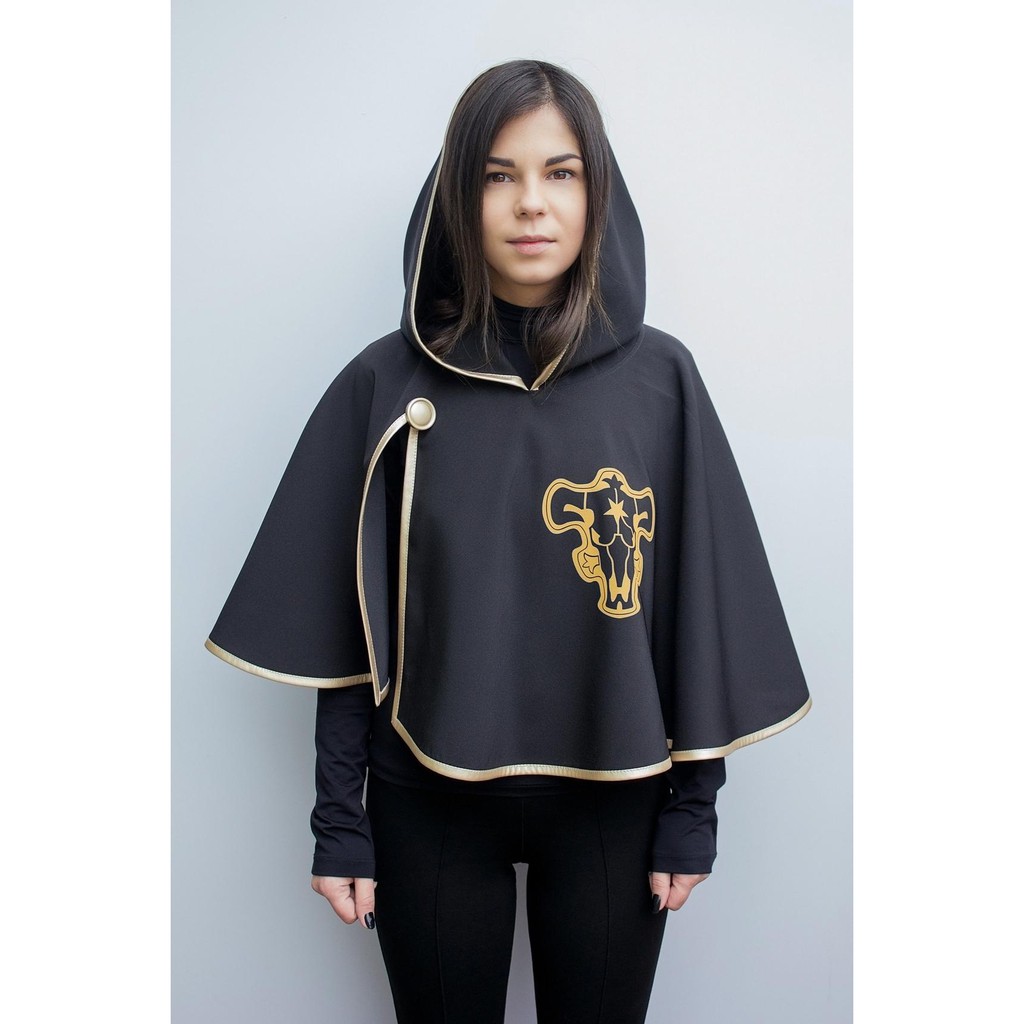 Jual Black Bull Squad Cape Asta Hoodie Black Clover Unisex | Shopee ...