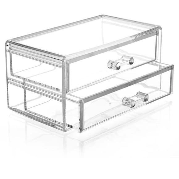 Jual Tempat Makeup Akrilik 2 Drawer Small Series Import Akrilik Laci ...
