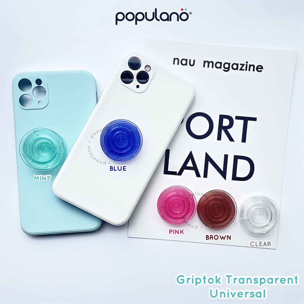 Jual Griptok Warna Transparan Holder Grip Tok Stand Hp Universal Socket Phone Popgrip | Shopee ...