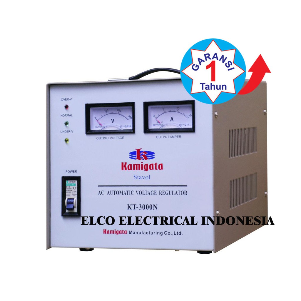 Jual Kamigata Stabilizer Stavol 3000 N / Menstabilkan Listrik garansi 1 ...