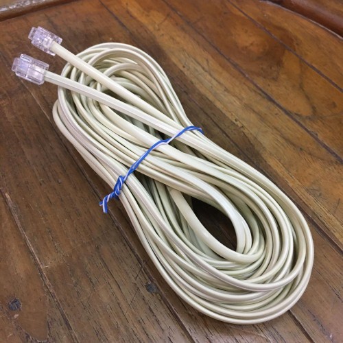 Jual KABEL LINE TELEPON 20M + RJ11 | Shopee Indonesia