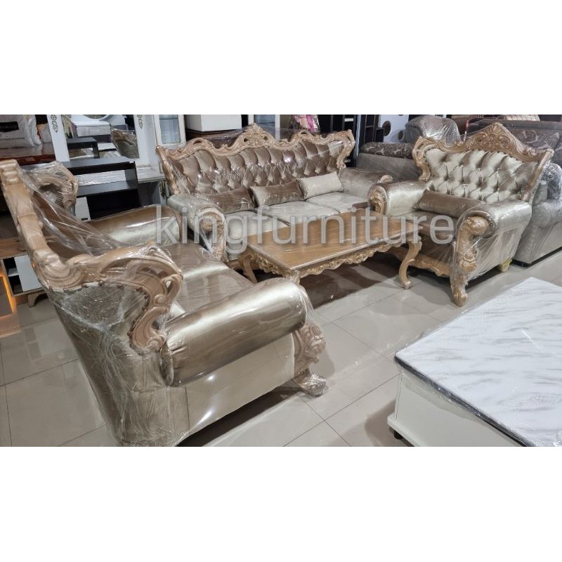 Jual Kursi tamu impor 321 mevvah + meja | Shopee Indonesia