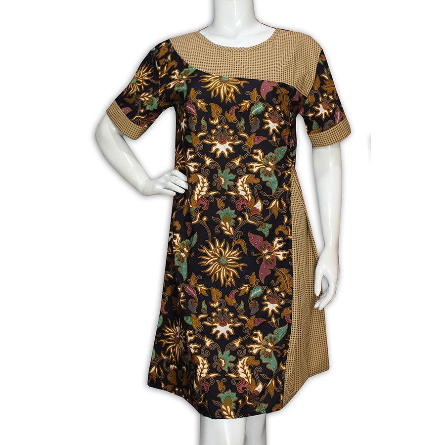 Jual Dress Batik - Putri Jelita - Dress Batik Jumbo Lengan Pendek 115 ...