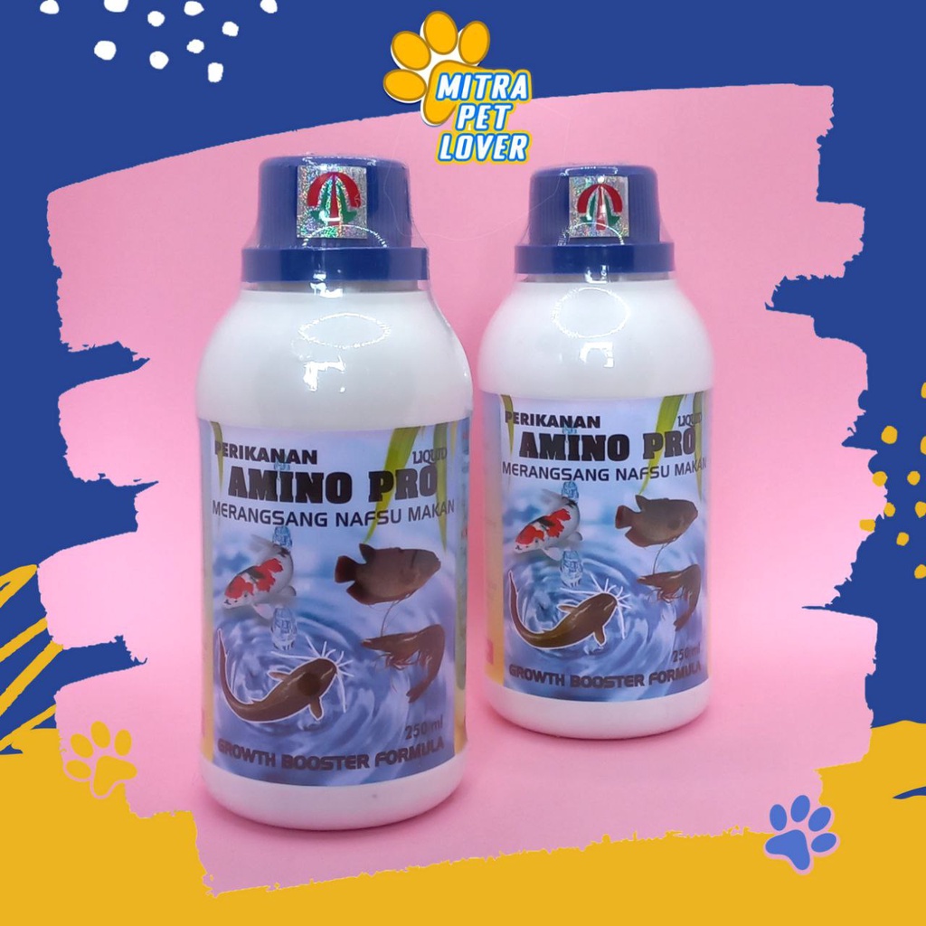Jual SUPLEMEN DAN VITAMIN IKAN - AMINO PRO Liquid 250ml & 1000ml 1Liter PENAMBAH NAFSU MAKAN ...
