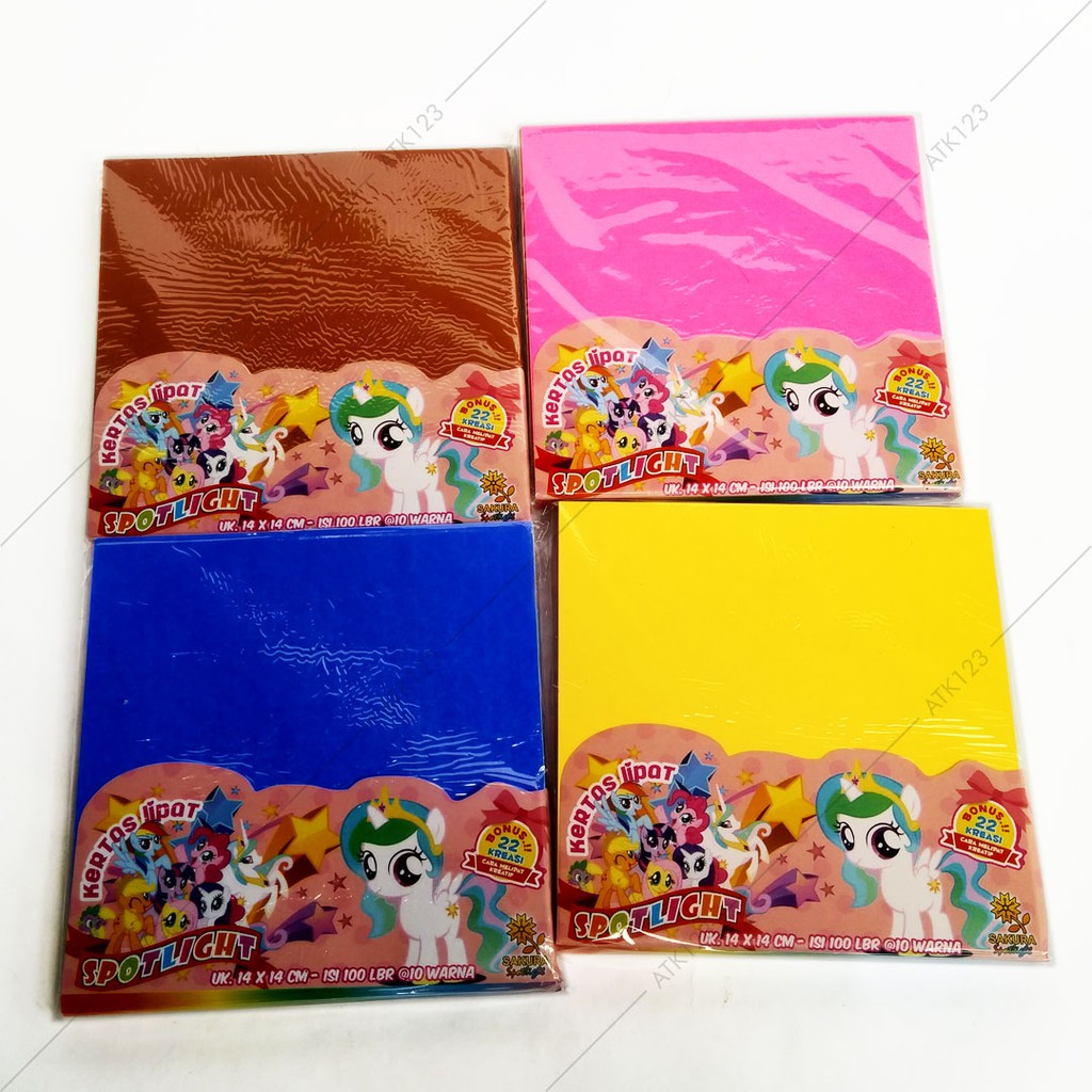 Jual Kertas Lipat / Origami 14 x 14 cm isi 100 Lembar - Sakura | Shopee ...