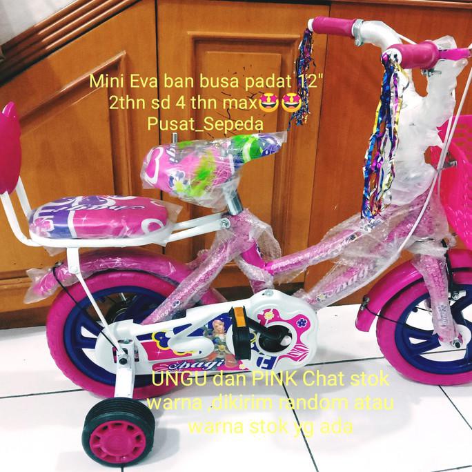 Jual SEPEDA MINI BAN EVA UNTUK ANAK PEREMPUAN MEREK ERMINIO UKURAN 12 ...