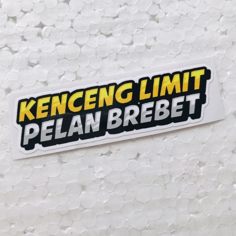 Jual Sticker Kenceng Limit Orajet Laminasi Glossy | Shopee Indonesia