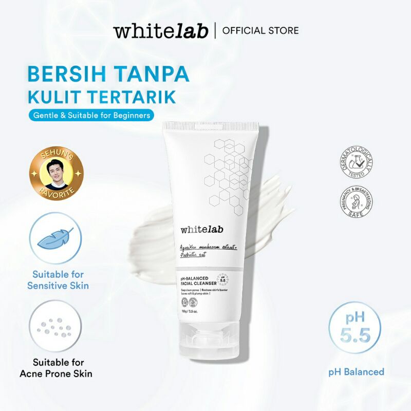 Jual Whitelab pH-Balanced Facial Cleanser - Sabun Cuci Muka pH Seimbang ...