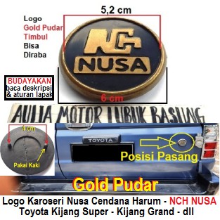Jual logo karoseri mobil nusa cendana harum nch nusa bulat toyota ...