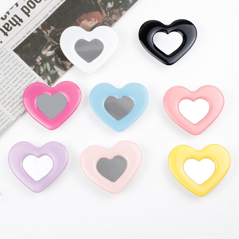 Jual Popsocket Heart Mirror 8 Colors Grip Tok Kaca bentuk Hati ...