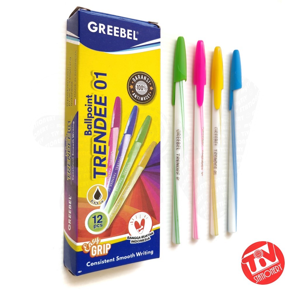 Jual Pulpen Greebel Trendee (1 pack = 12 pcs) | Shopee Indonesia
